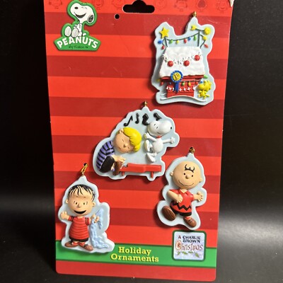 Peanuts Snoopy Charlie Brown Set Of 4 Hallmark A Charlie Brown ...