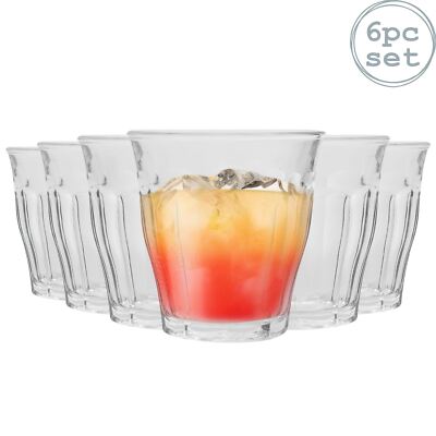 Duralex Picardie Glass Juice Water Tumblers Glasses Set Clear 310ml x6 | eBay
