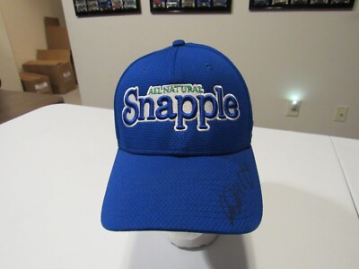 Marco Andretti Autograph Men's Indycar Indy 500 Snapple Blue Fitted Hat ...