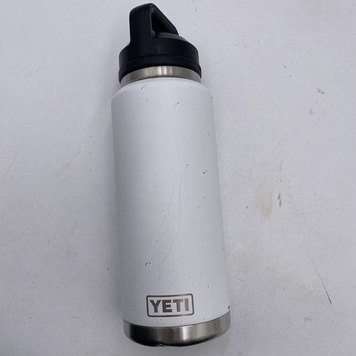 Yeti Rambler 36 OZ Bottle White Chug Cap SEE PICS SHOWS WEAR VGC | eBay