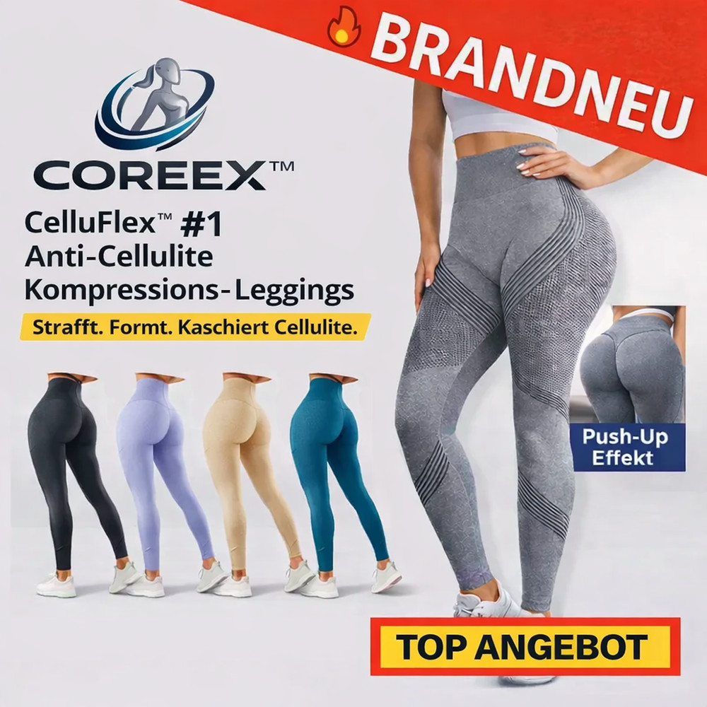 Coreex™ CelluFlex #1 Anti-Cellulite Leggings Kompression Push-Up ...