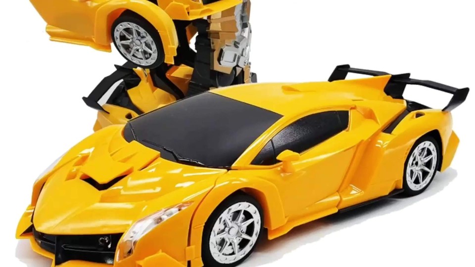 Transforming RC Car Robot Toy1:18 Remote Control Deformation Gift for ...