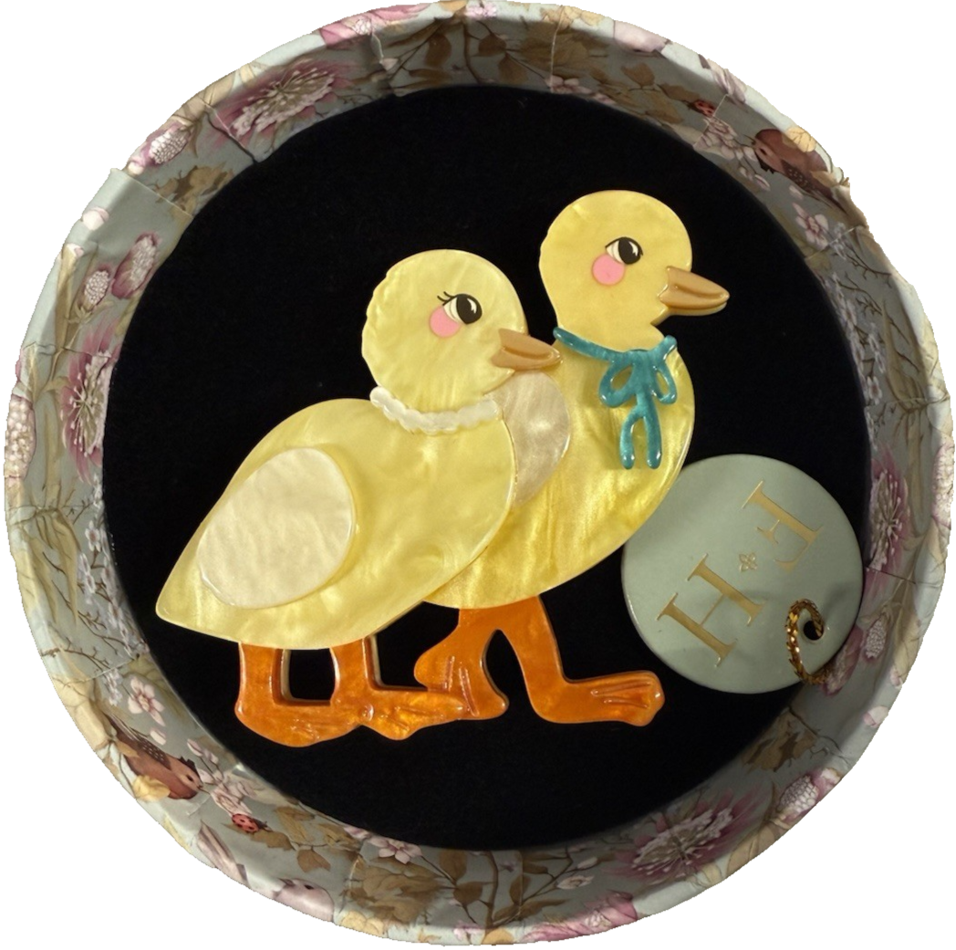 Erstwilder Well Dressed Ducklings Brooch - Fleur Harris. NIB. | eBay ...