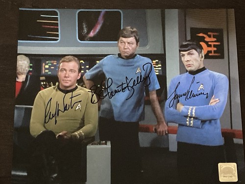 Leonard Nimoy /William Shatner/ Deforest Kelley “Star Trek”Autographed ...