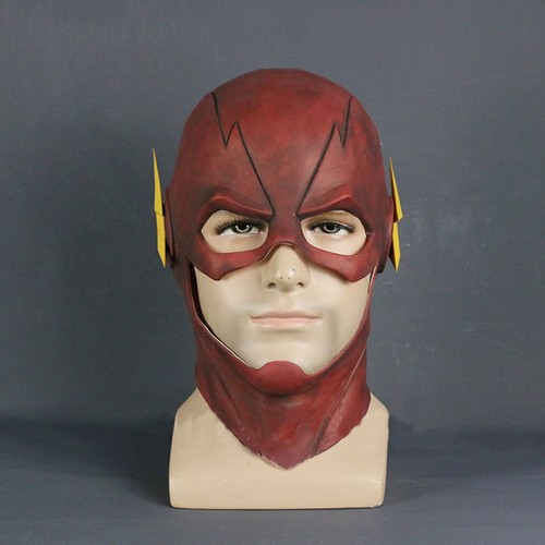 Flash Mask Full Head Mask Cosplay Flash Zoom Mask Halloween Costume ...