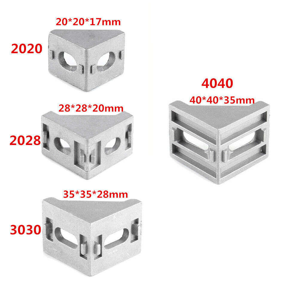 50X L Shape Corner Bracket 2020 2028 3030 4040 Series Aluminum ...