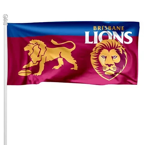 Brisbane Lions Pole flag 180x90cm Outdoor large | eBay Australia