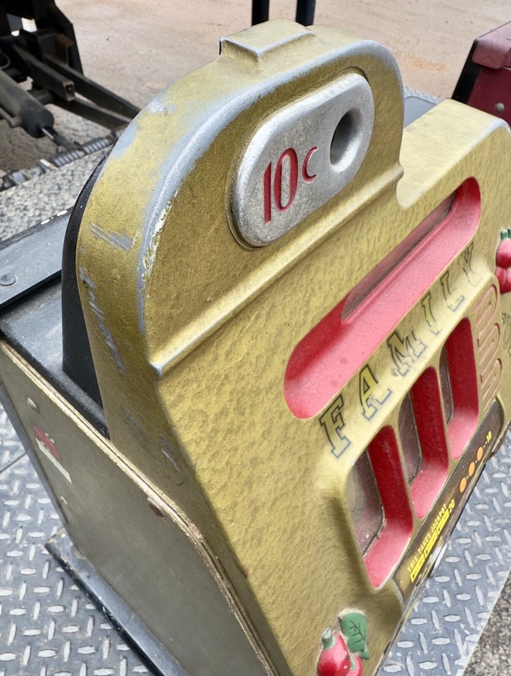 Antique 1940's Mills Golden Falls 10 Cent Gold Slot Machine | eBay