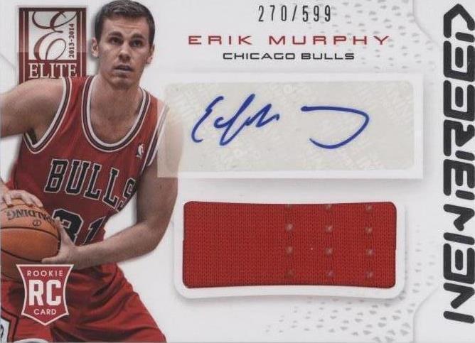 2013-14 Panini Elite - New Breed Materials Signatures Erik Murphy #NB ...
