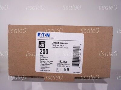 Eaton BJ2200 2 Pole 200 Amp Main Circuit Breaker QTY NEW cutler hammer ...