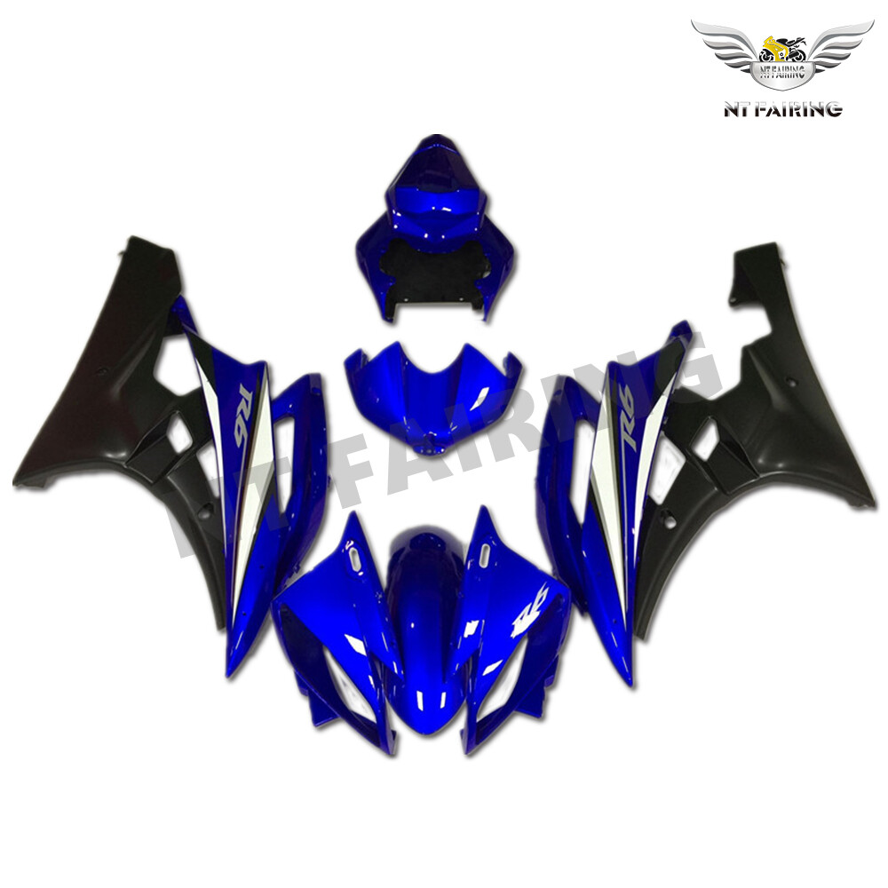 Fairing Gloss Blue Matte Black Injection Fit for Yamaha 2006 2007 YZF ...