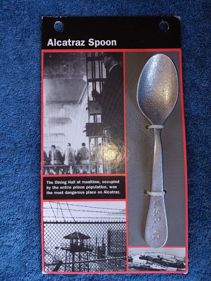 Souvenir Replica U.S. Penitentiary Alcatraz U.S.P. AZ NEW On Card SPOON ...