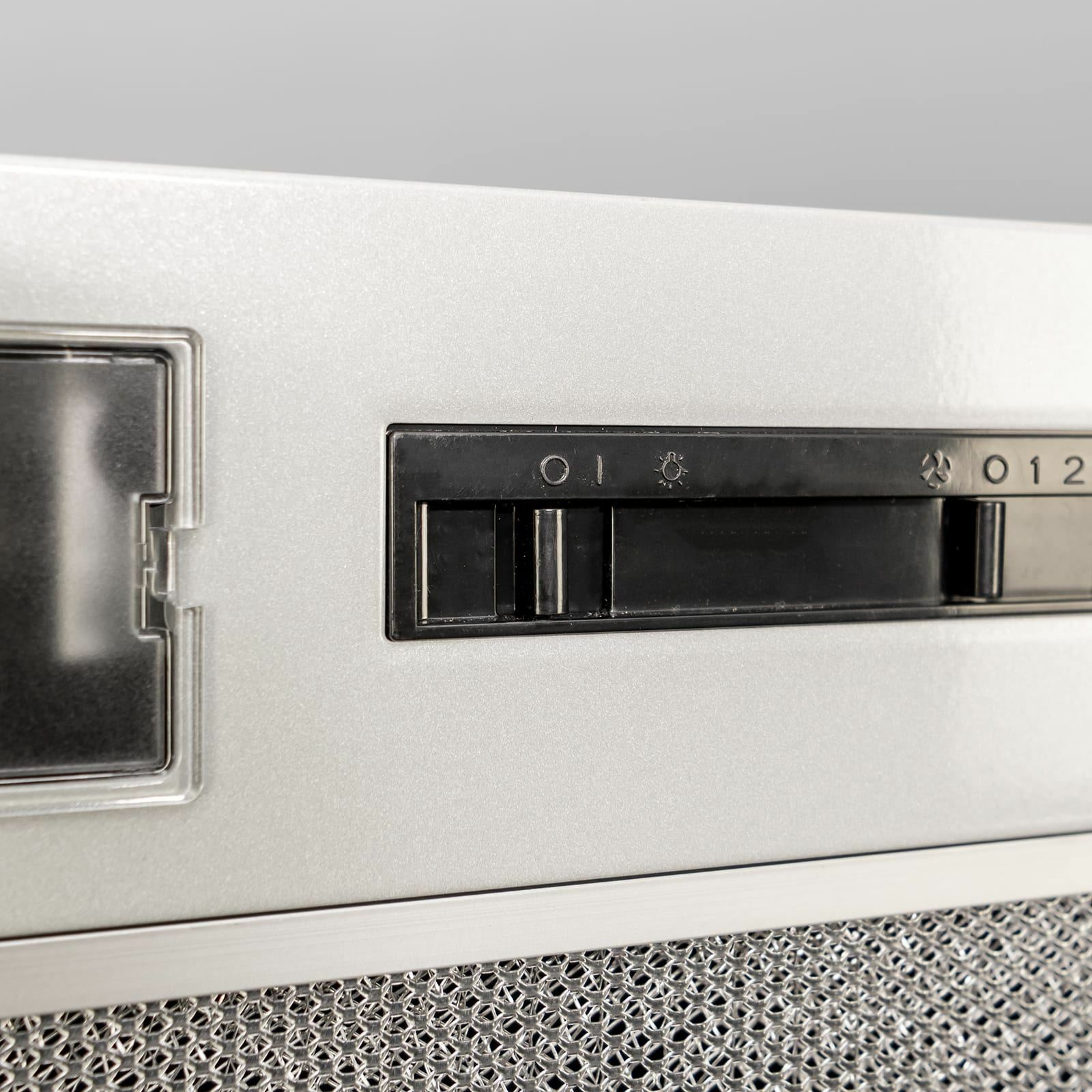 SIA UC52SI 52cm Built In Cupboard Canopy Cooker Hood Extractor Fan + 1m ...