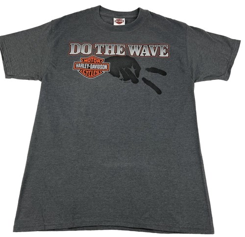 Harley Davidson Men’s M “Do the Wave” Gray T-shirt DFW Metroplex ...