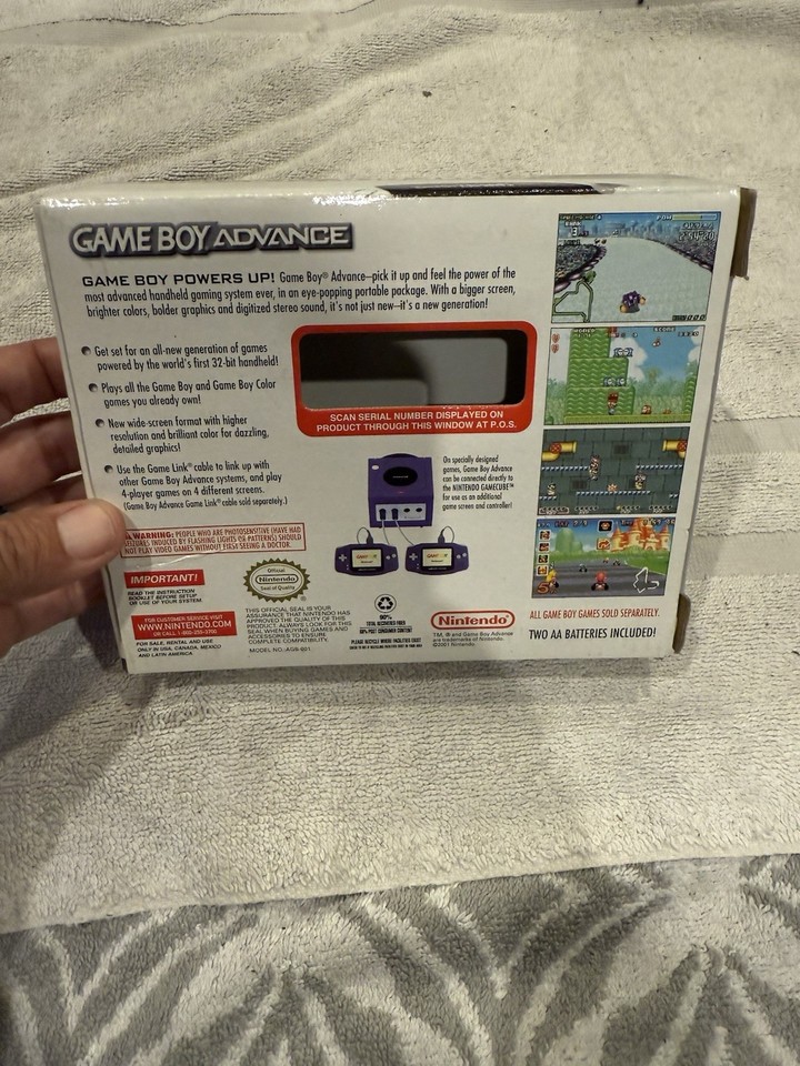 Game Boy Advance Console Box Only White OEM GBA Authentic *No Console ...