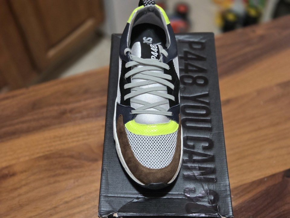 P448 Men's Alex Italian Leather Yellow Sneaker EU 45 / US 11-11.5 | eBay