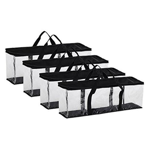 Set of 4 DVD Storage Bags Hold up to 160 DVDs (40 Each Bag), Water ...