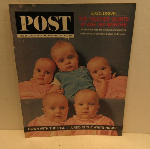 May 2 1964 Post Magazine The Fischer Quints Red At The White House | eBay