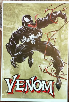 VENOM! Sam De La Rosa signed 12"X18" print! NICE | eBay