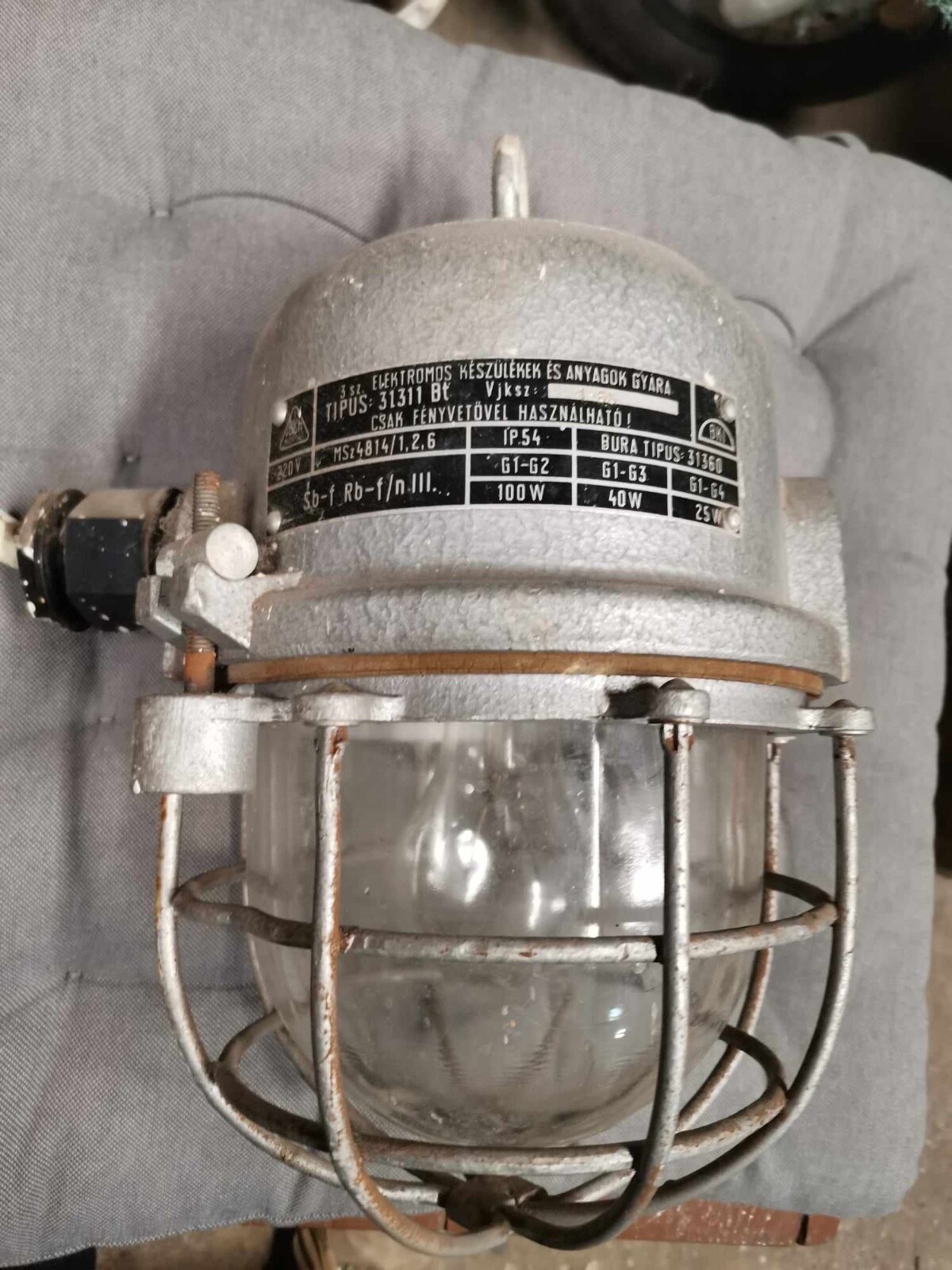 Industrial Pendant Light Factory Lamps - Bunker Lamp - Loft Ceiling ...