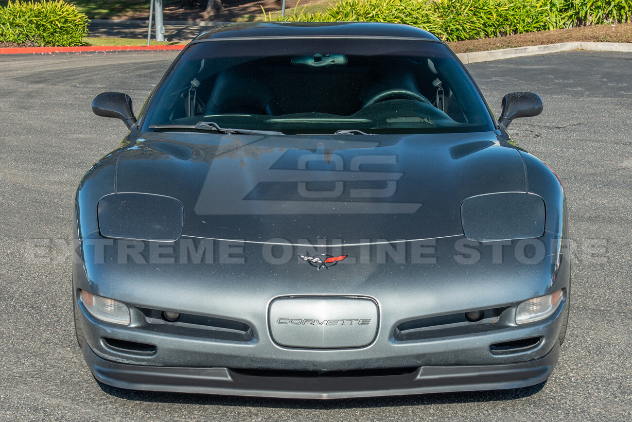 For 97-04 Corvette C5 Performance Matte Black AirFlow Front Bumper Lip ...