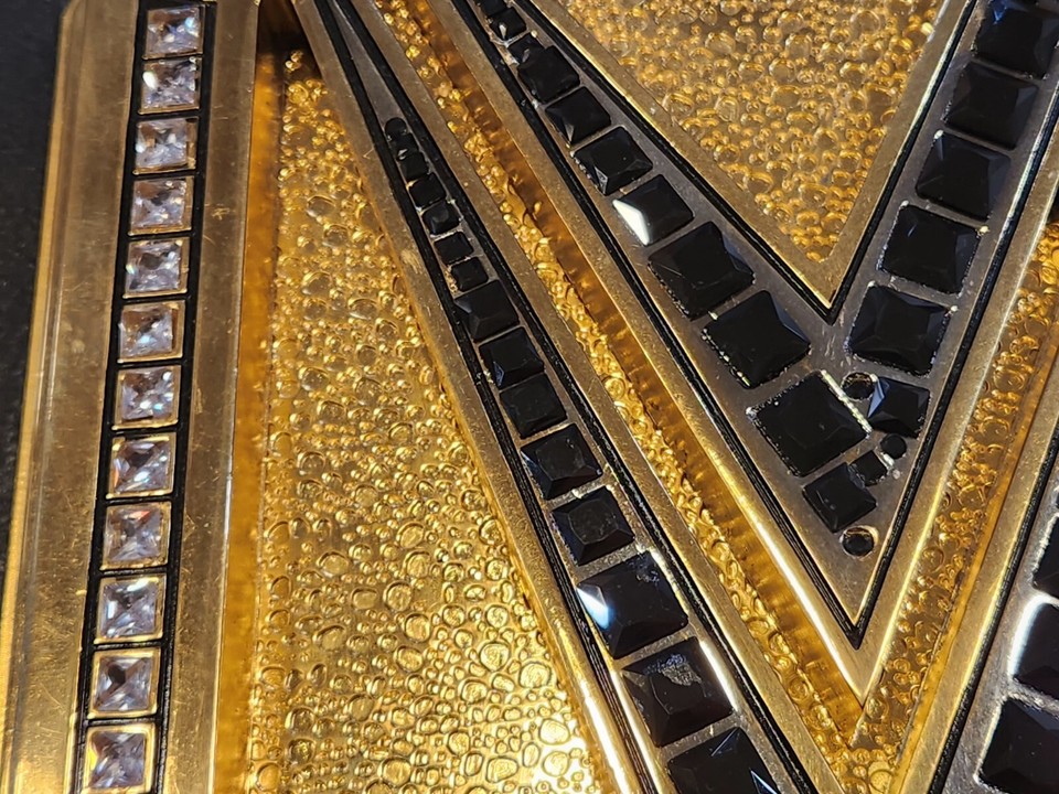 Real Premium Art Leather Gold WWE Undisputed Championship Belt TV ...