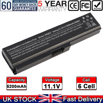 Battery For Toshiba Satellite C650 L745 L750 L755 L755D PA3817U-1BRS ...