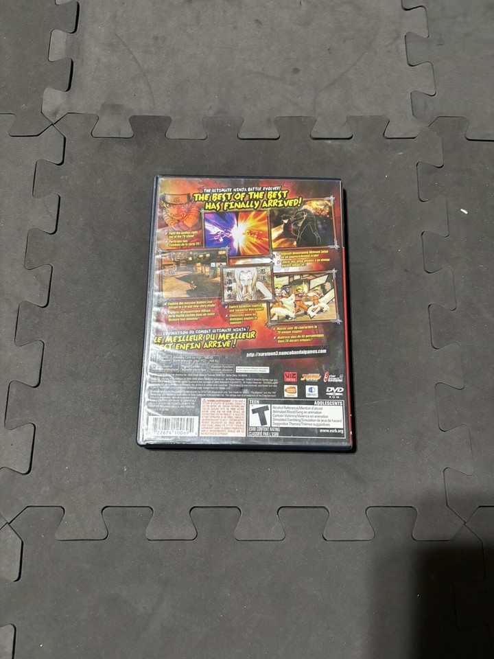 Naruto Ultimate Ninja 3 (Sony PlayStation 2, PS2) DAMAGED CASE W ...