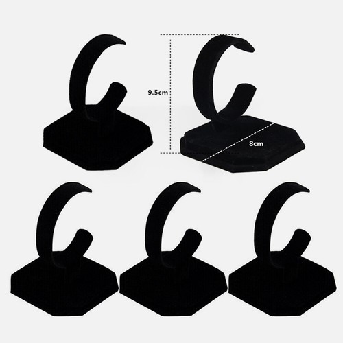 5PCS Wrist Watch Jewelry Display Rack Holder Black Bracelet Show Case ...