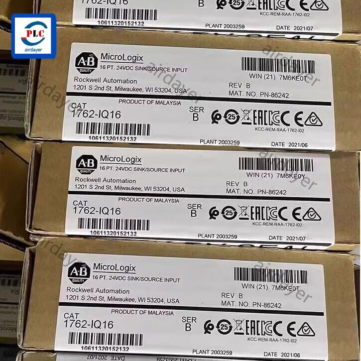 nEW INBOX Allen-Bradley 1762-IQ16 SER B MicroLogix 1200 24VDC PLC Input ...
