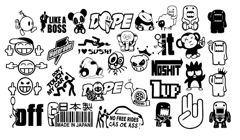 Jdm Stickers Vector
