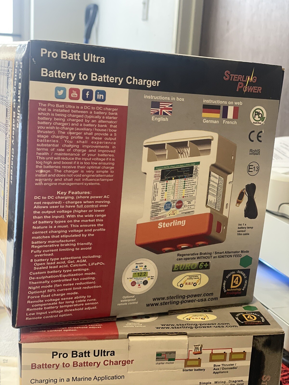 Sterling Power Pro Batt Ultra 12V 60A BB1260 Charger #352R | eBay