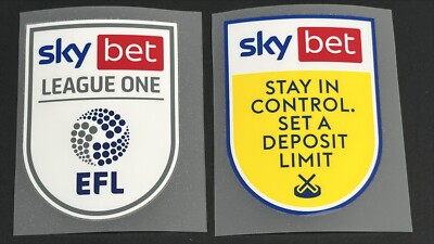 Official 2020 2021 EFL Sky Bet LEAGUE 1 Shirt Sleeve Patches Player ...