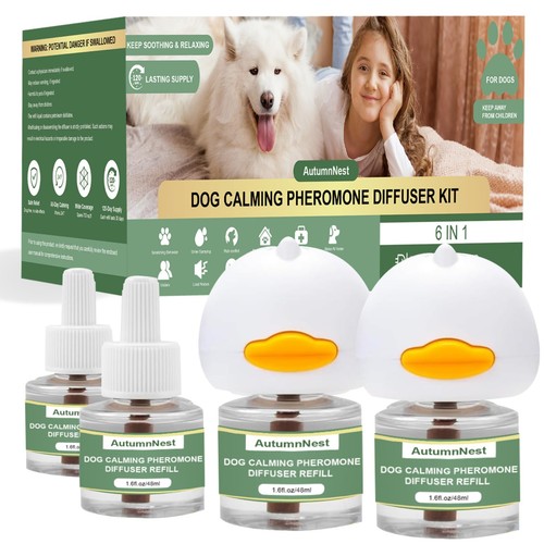 Dog Pheromone Calming Diffuser Kit, Pet Diffuser Kit (2 Plug-in + 4 ...