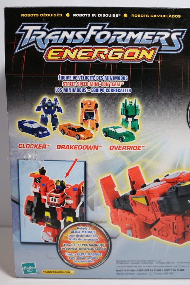 UNRELEASED Transformers Energon ULTRA MAGNUS & STREET SPEED MINI-CON ...
