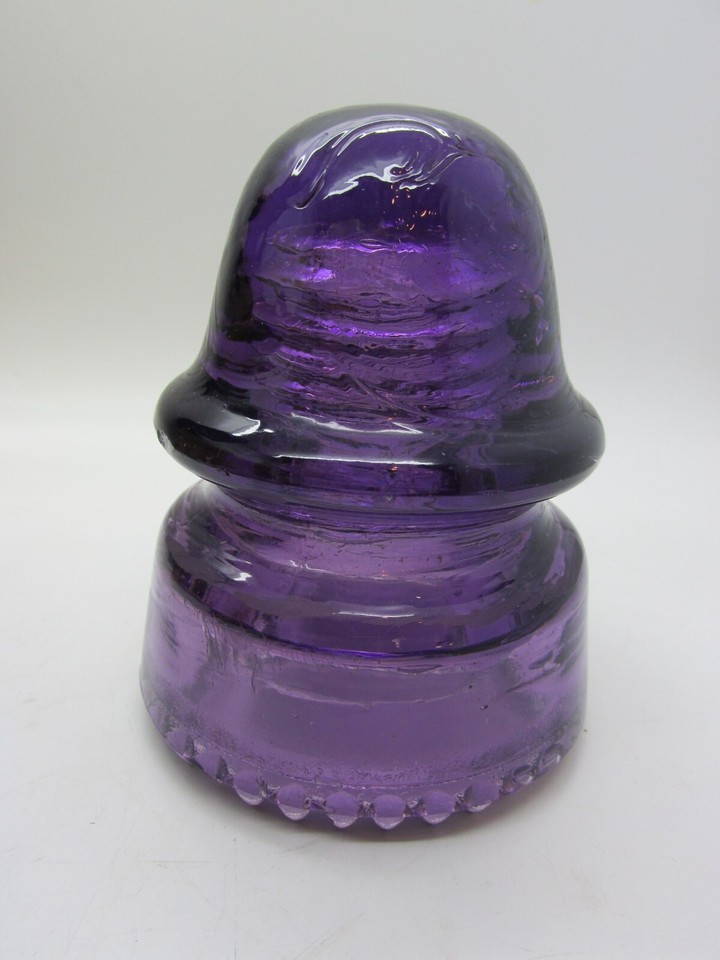 Rare Antique 1678 Solid Royal Purple Glass Insulator High Price Guide ...