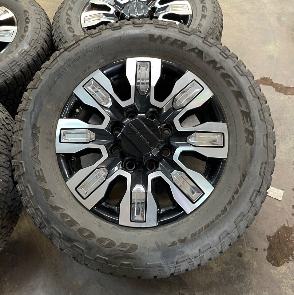 x4 Used 20" '11-'24 GMC Sierra 2500 3500 Denali Rims 275/65R20 Goodyear ...