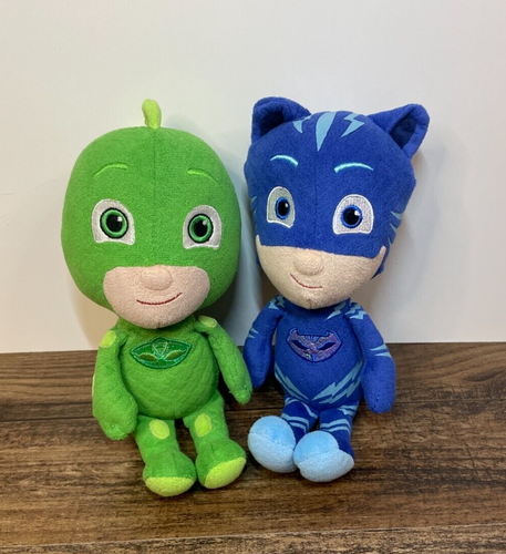 PJ Masks 8" Beanbag Plush Lot Catboy & Gekko Blue Green | eBay