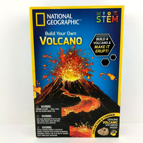 National Geographic Build Your Own Volcano Kit - STEM Educational Toy ...