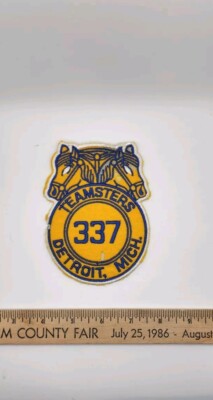 Vintage Detroit Michigan Teamsters Local 337 Patch Hoffa Rare | eBay