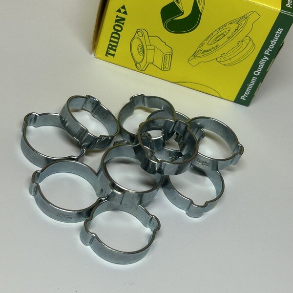 Tridon TEC3740 Double ear clamps x 10 37mm-40mm Zinc plated steel | eBay