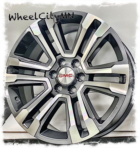 22" gunmetal machine OE 5822 replica 23217243 wheels fits 2021 GMC ...