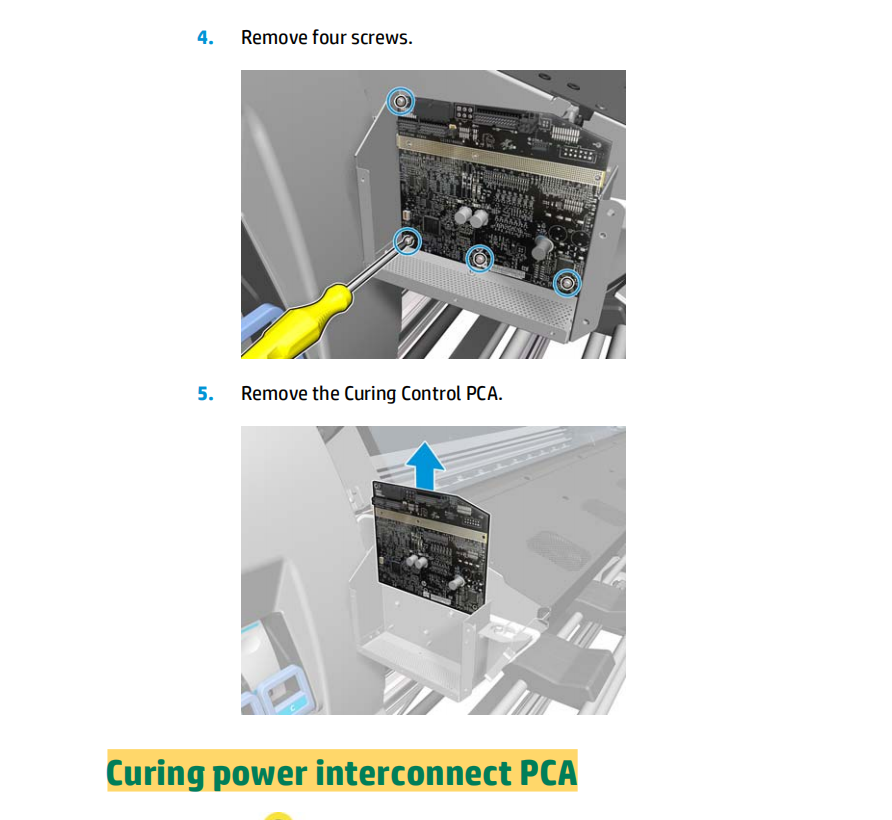 20-PIN B4H70-67111 Curing Impinging control PCA For HP LATEX 360 310 ...