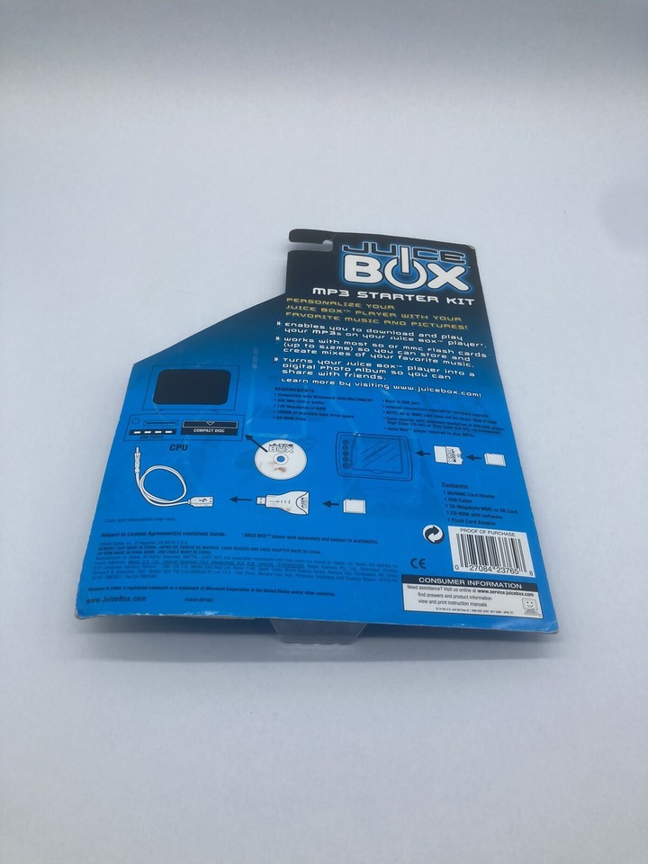 2004 Mattel Juice Box MP3 Starter Kit New in Packaging - Make Your Own ...