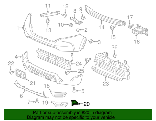 Genuine Honda 2017-2019 Honda CR-V - Bracket L Front Fog Light 71166 ...