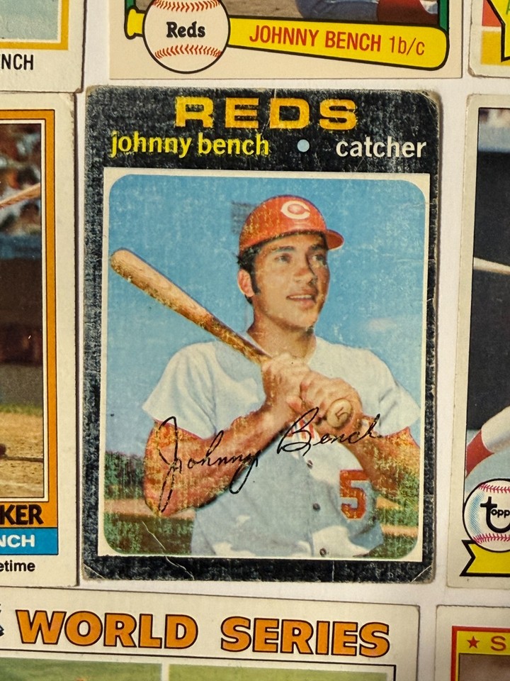 Johnny Bench Card Lot - 10 Cards - Topps Donruss REDS | eBay