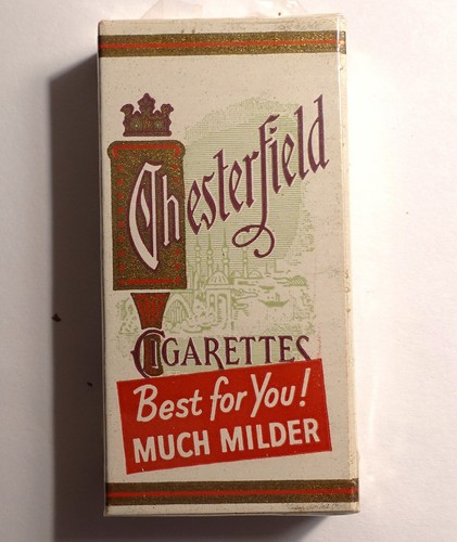 Vintage 1950s Chesterfield Guest Sample Cigarette Box Package Only ...