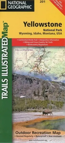 Yellowstone National Park Map | National Geographic Maps - Trails Illustrated 1566952956 | eBay.de