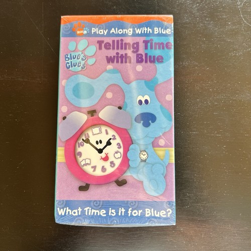 Telling Time With Blue VHS Tape Blue's Clues New Sealed Paramount Seal ...