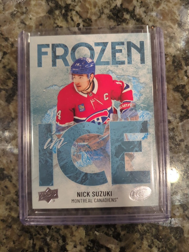 Two 2024/25 UD Ice Hockey Nick Suzuki Frozen In Ice Unopened 1Gold/1 ...